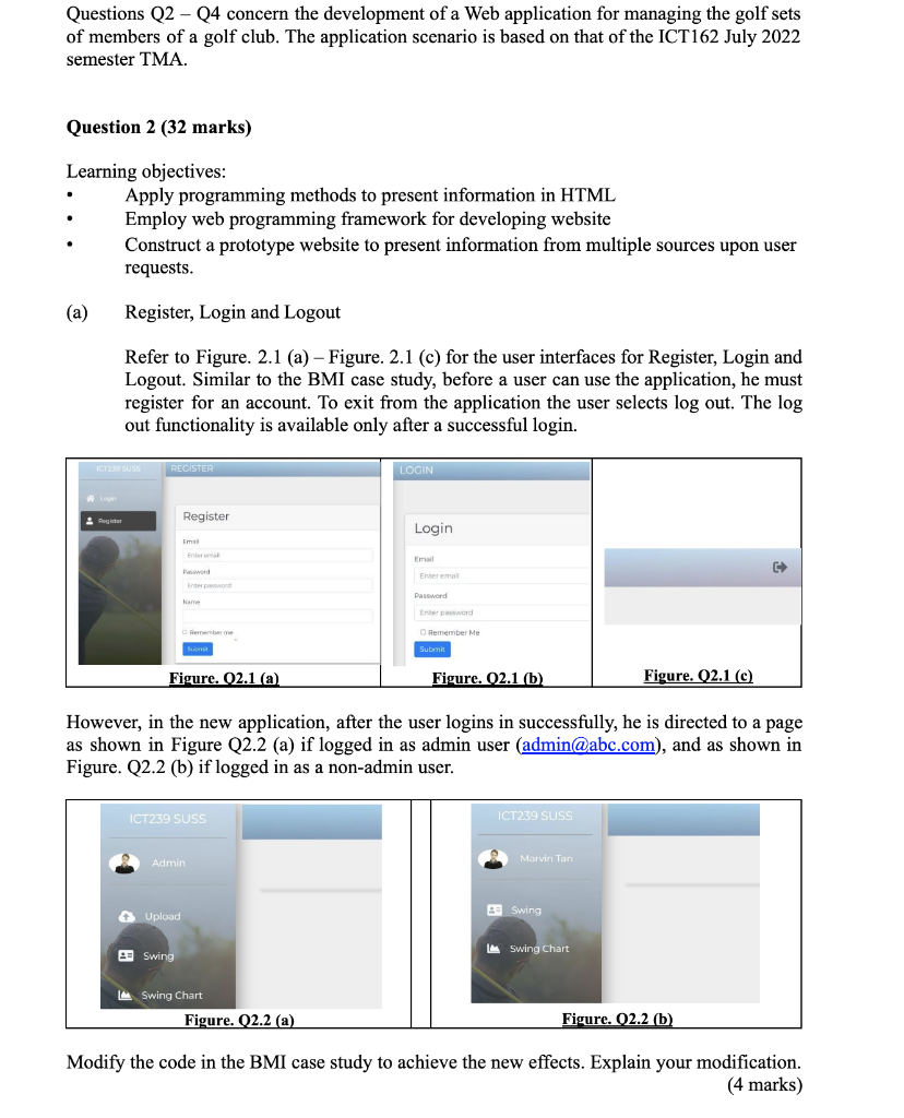 Solved Question 1 (40 marks) Question Q1 concerns the BMI | Chegg.com