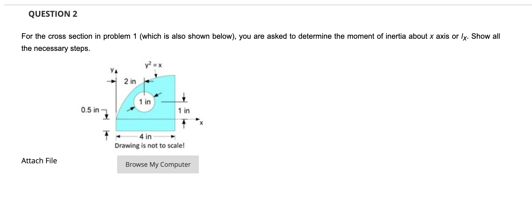 Solved QUESTION 2 For the cross section in problem 1 (which | Chegg.com