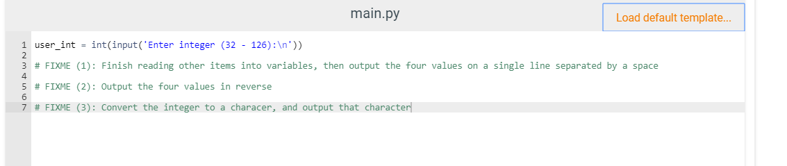Solved: use python plz. (1) Prompt the user to input an in