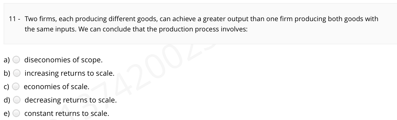 Solved 11 - Two firms, each producing different goods, can | Chegg.com