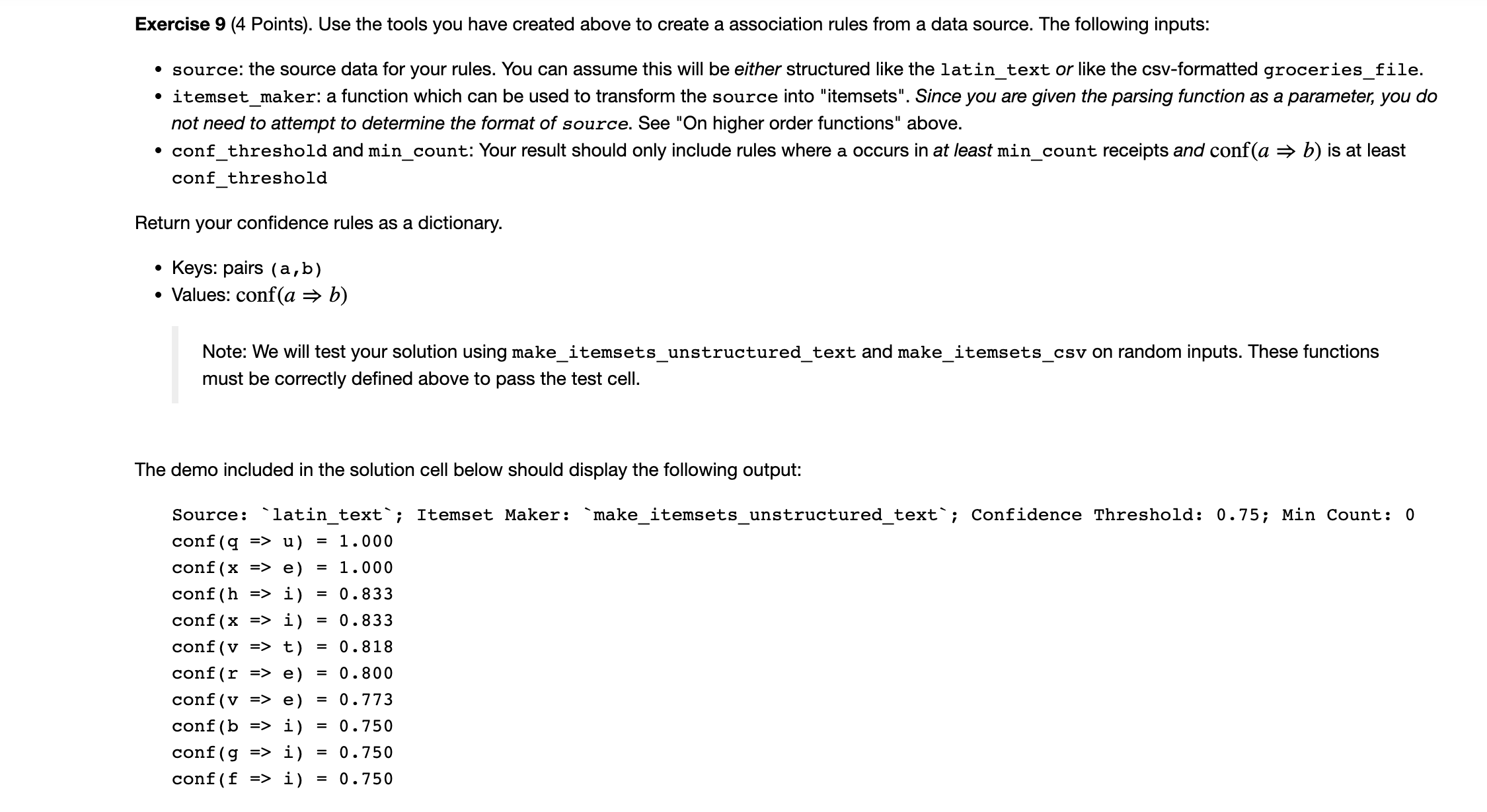 Solved Source: 'groceries_file'; Itemset Maker: | Chegg.com