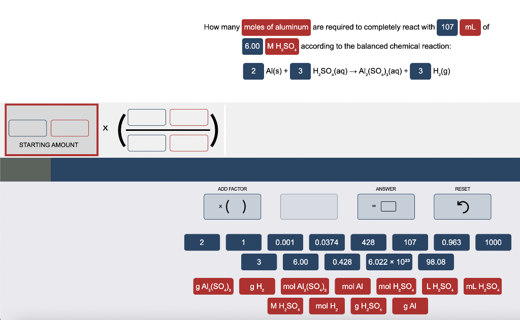 Solved How many moles of aluminum are required to completely | Chegg.com