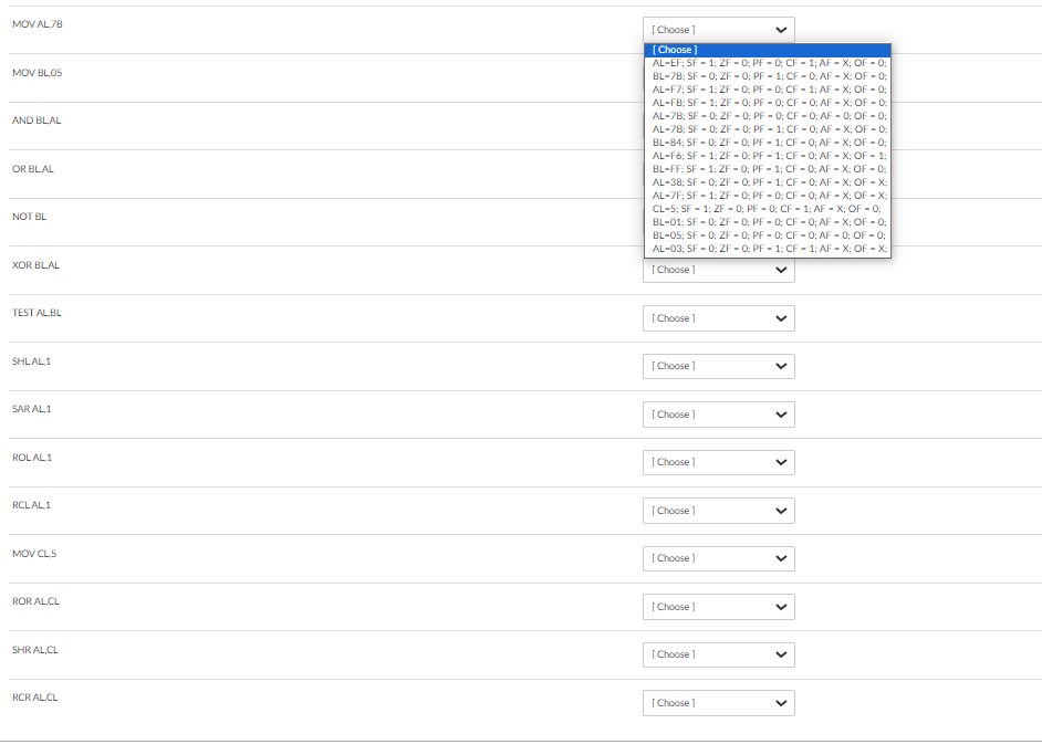 Solved Determine content of the destination operand & the | Chegg.com