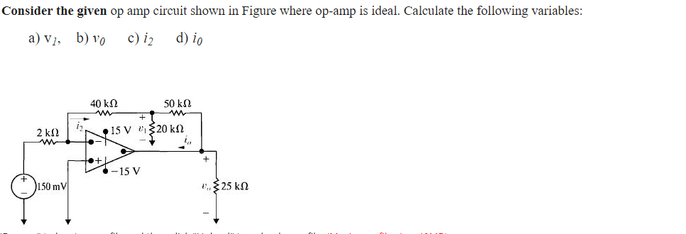 Solved Consider the given op amp circuit shown in Figure | Chegg.com