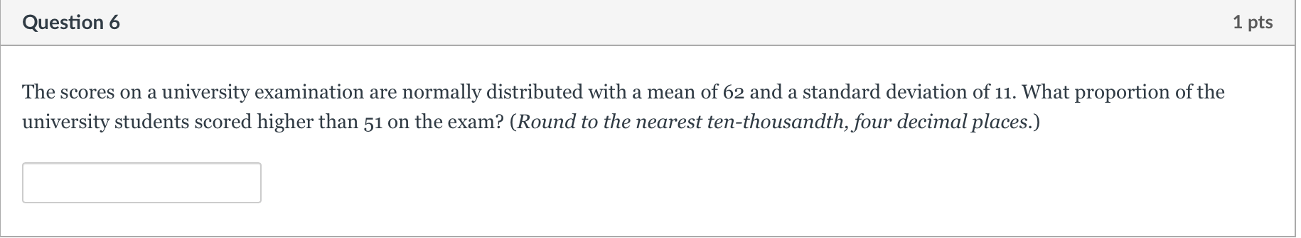 Solved The scores on a university examination are normally | Chegg.com