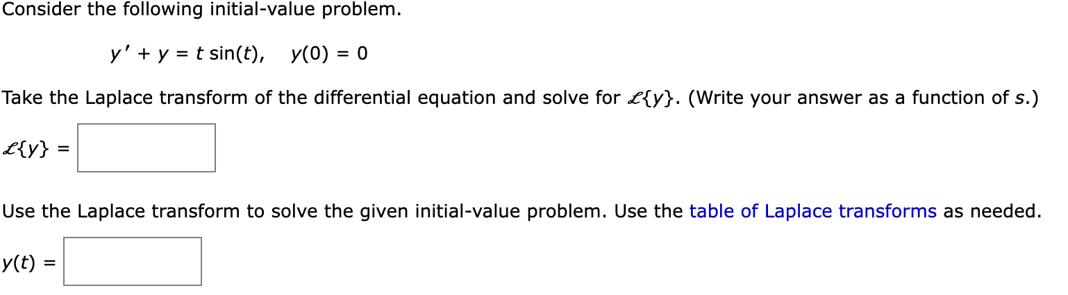 Consider the following initial-value | Chegg.com