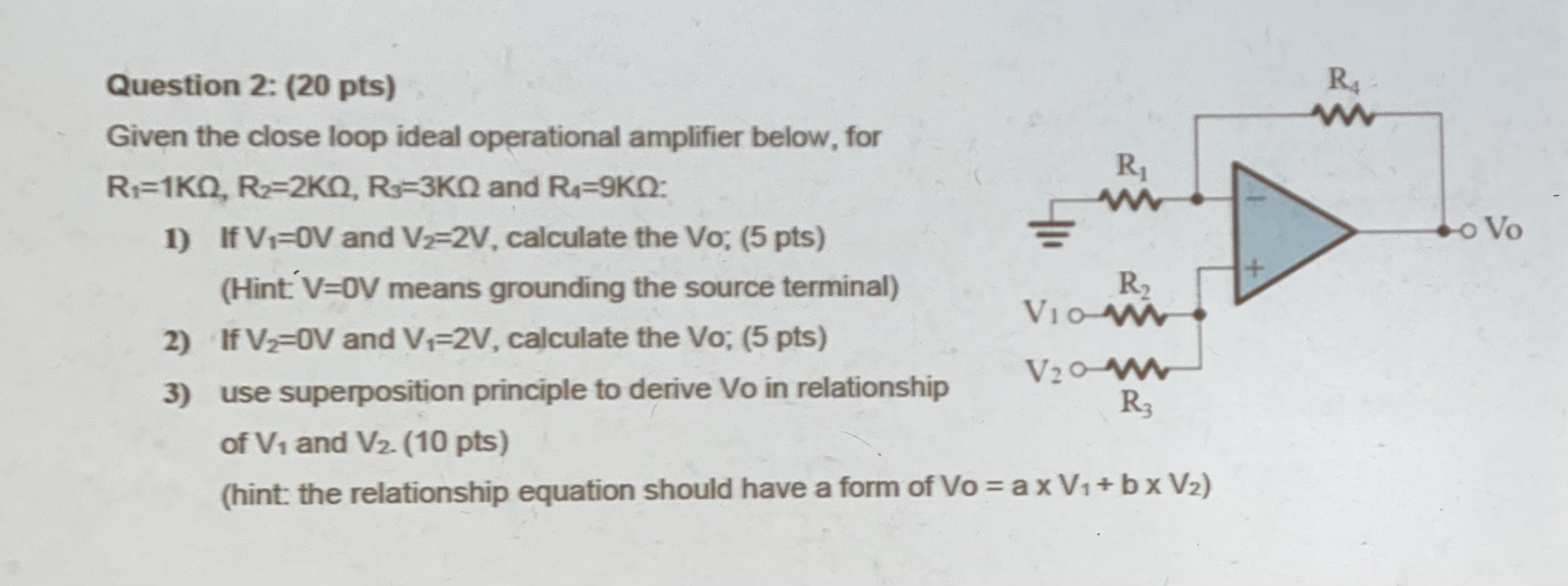 Solved Question 2: (20 pts)Given the close loop ideal | Chegg.com