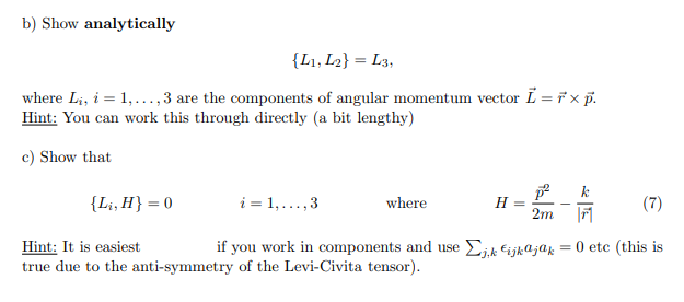 Solved 2) Poisson bracket: a) Show that the fundamental | Chegg.com