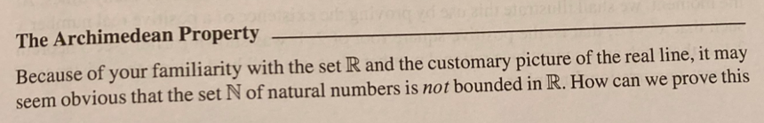 Solved (3) We have established the Archimedean Properties of | Chegg.com