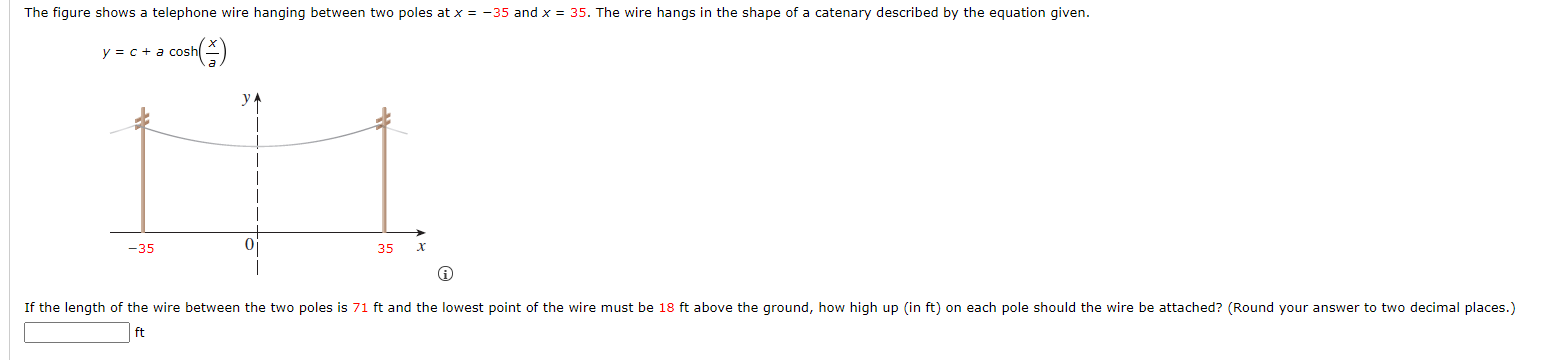 Solved The figure shows a telephone wire hanging between two | Chegg.com