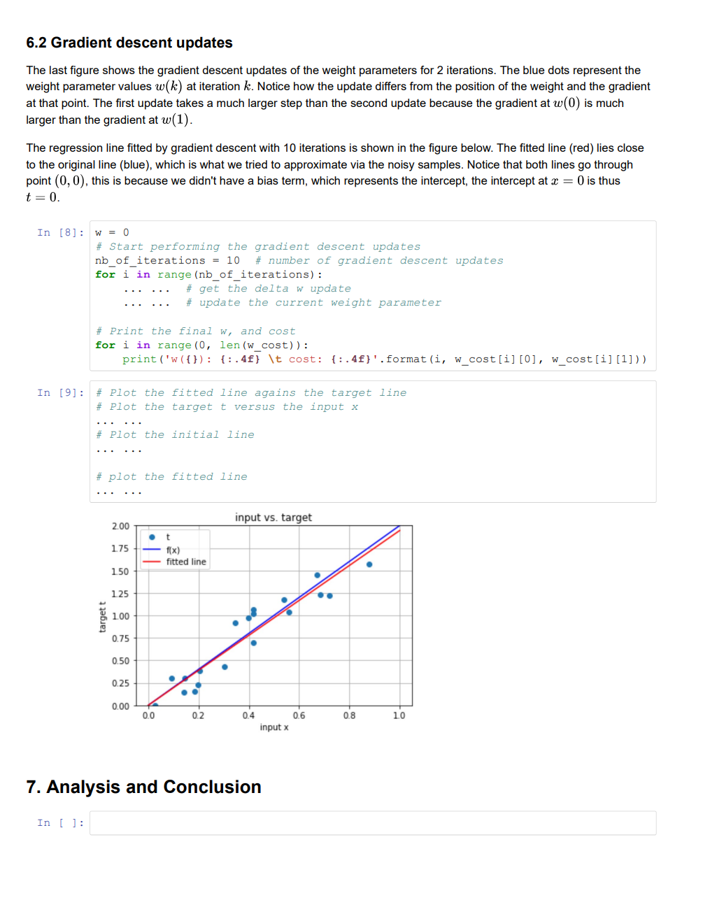 Solved 6. Optimizing the cost function For a simple cost | Chegg.com