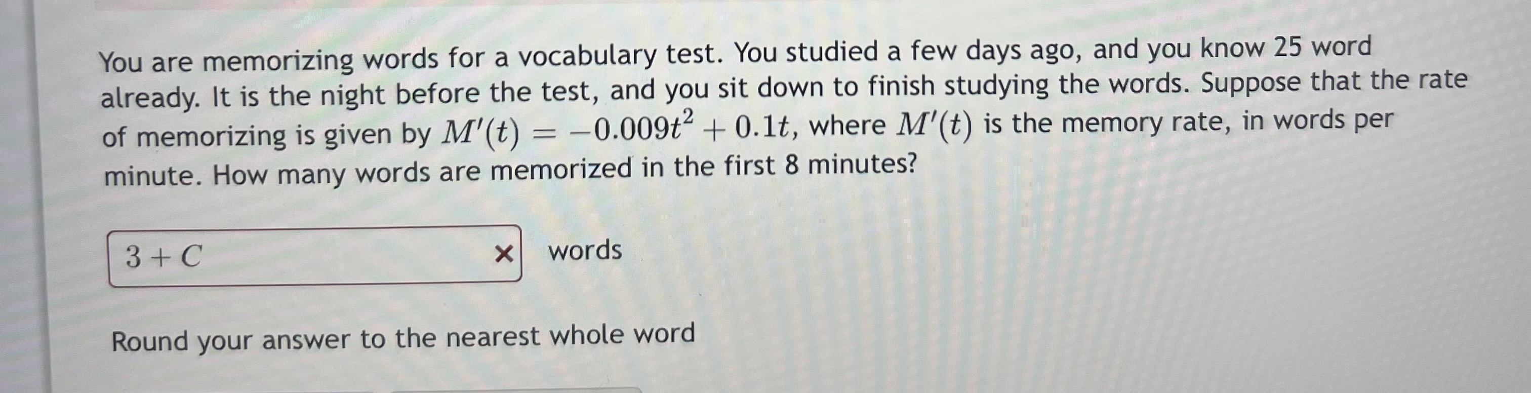 You are memorizing words for a vocabulary test. You | Chegg.com