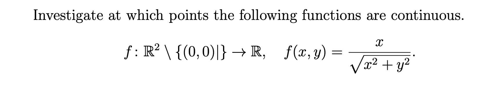 Solved Investigate at which points the following functions | Chegg.com
