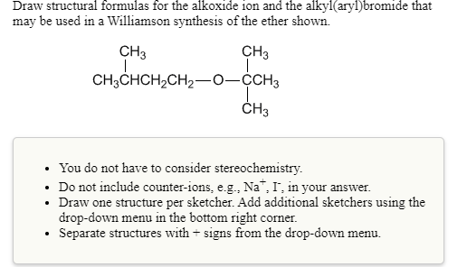 Solved Draw structural formulas for the alkoxide ion and the | Chegg.com