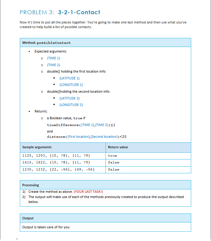 PROBLEM 3: 3-2-1-Contact Now it's time to put all the | Chegg.com