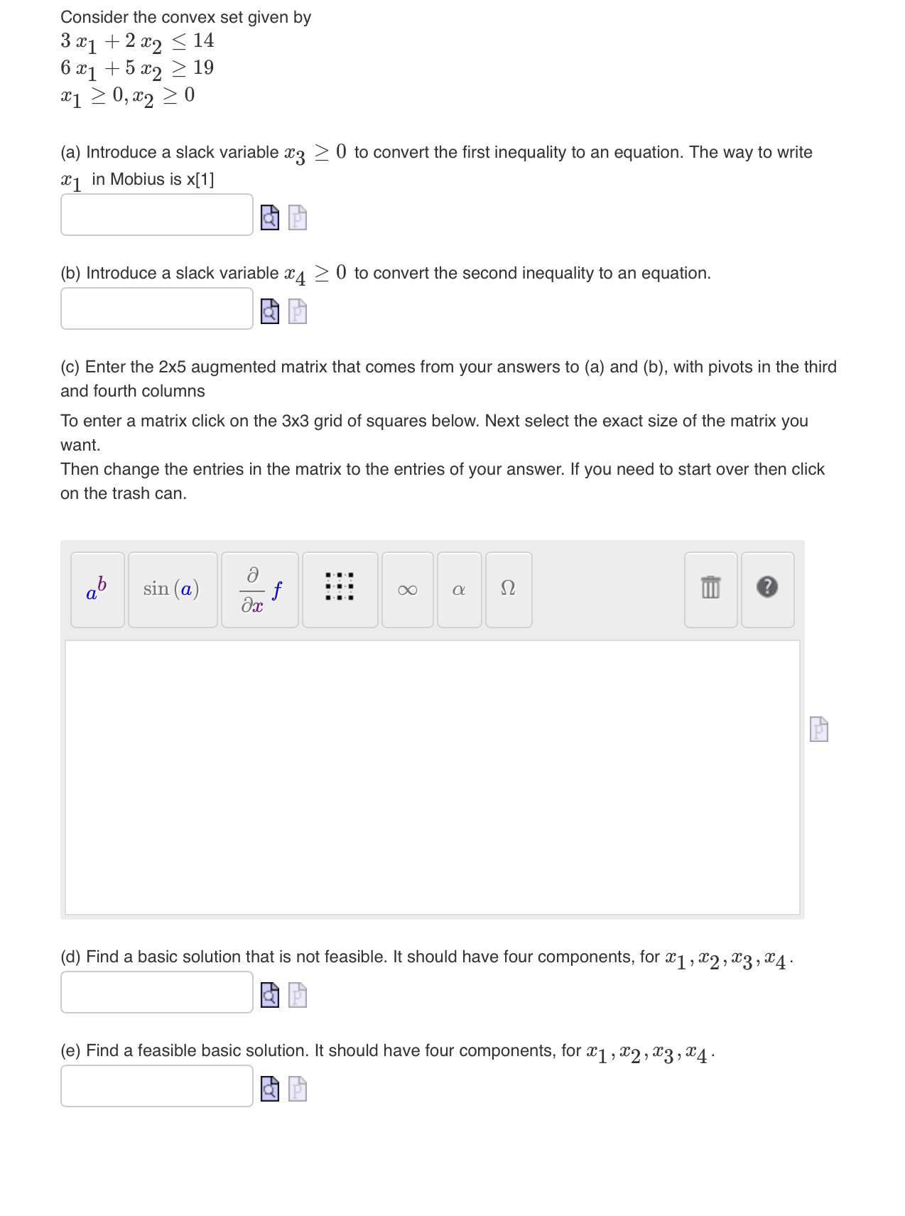 Solved Consider the convex set given by | Chegg.com