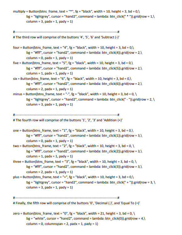 A Calculator program is written below. Modify the | Chegg.com