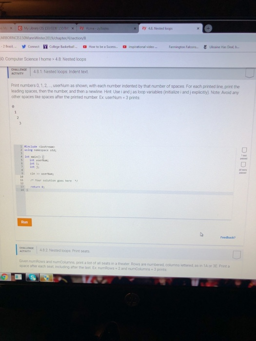 zy 4. Nested loops | Chegg.com