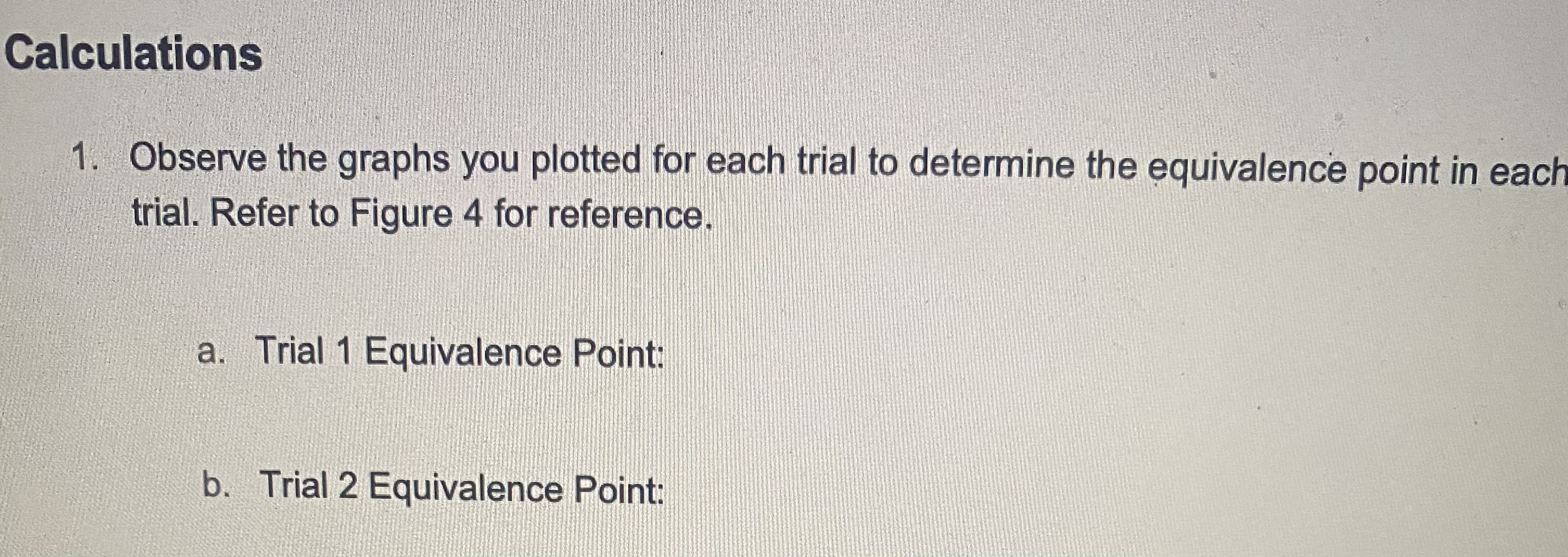 Table 2: Trial 1 Data rdization of a SolutionI able | Chegg.com