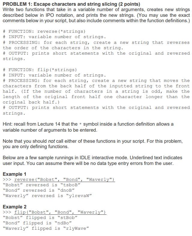 Solved Python question Please format your answer exactly as | Chegg.com