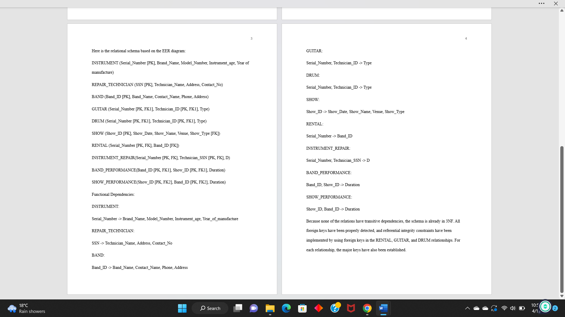 Solved Access To The Metadata Of The Database Is Provided 