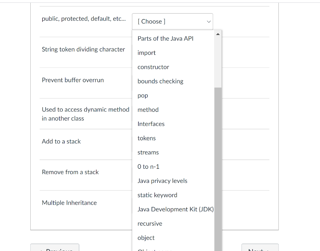 Solved Data Structure portion of a class [ Choose ] [ | Chegg.com