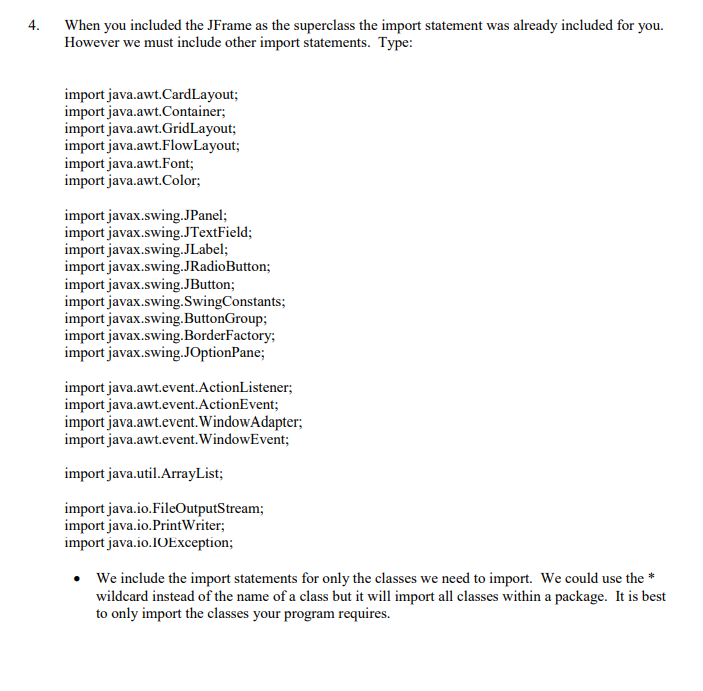 Solved CIT 249: Java II Chapter 17 Lab 3 We will create text | Chegg.com