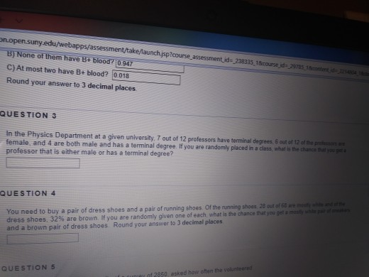 Solved on.open.suny.edu/webapps/assessment/take/launch.jsp | Chegg.com