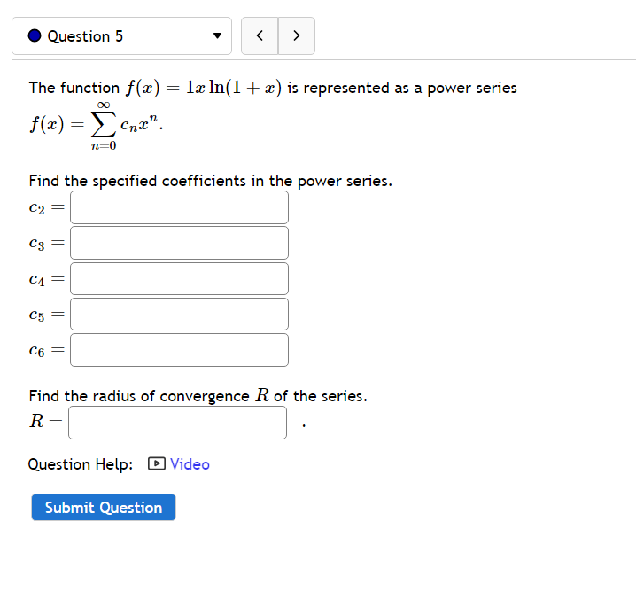Solved The function f(x)=1xln(1+x) is represented | Chegg.com