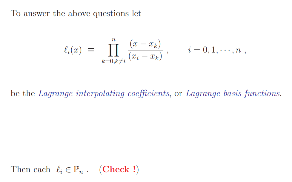 Problem 1. (40%) Consider the unique interpolating | Chegg.com