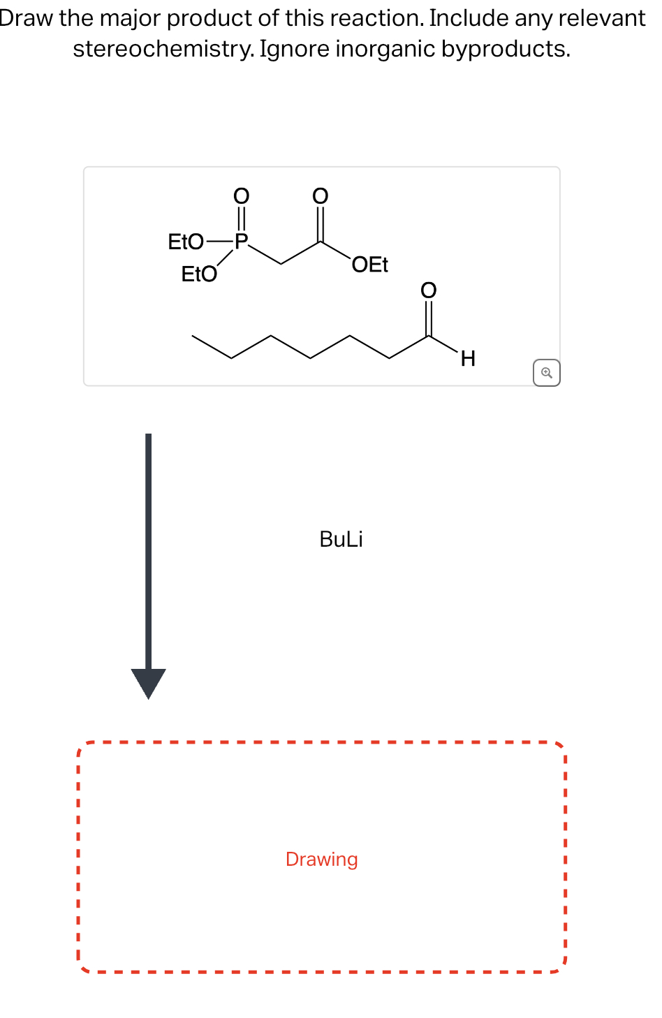 Solved Draw the major product of this reaction. Include any | Chegg.com