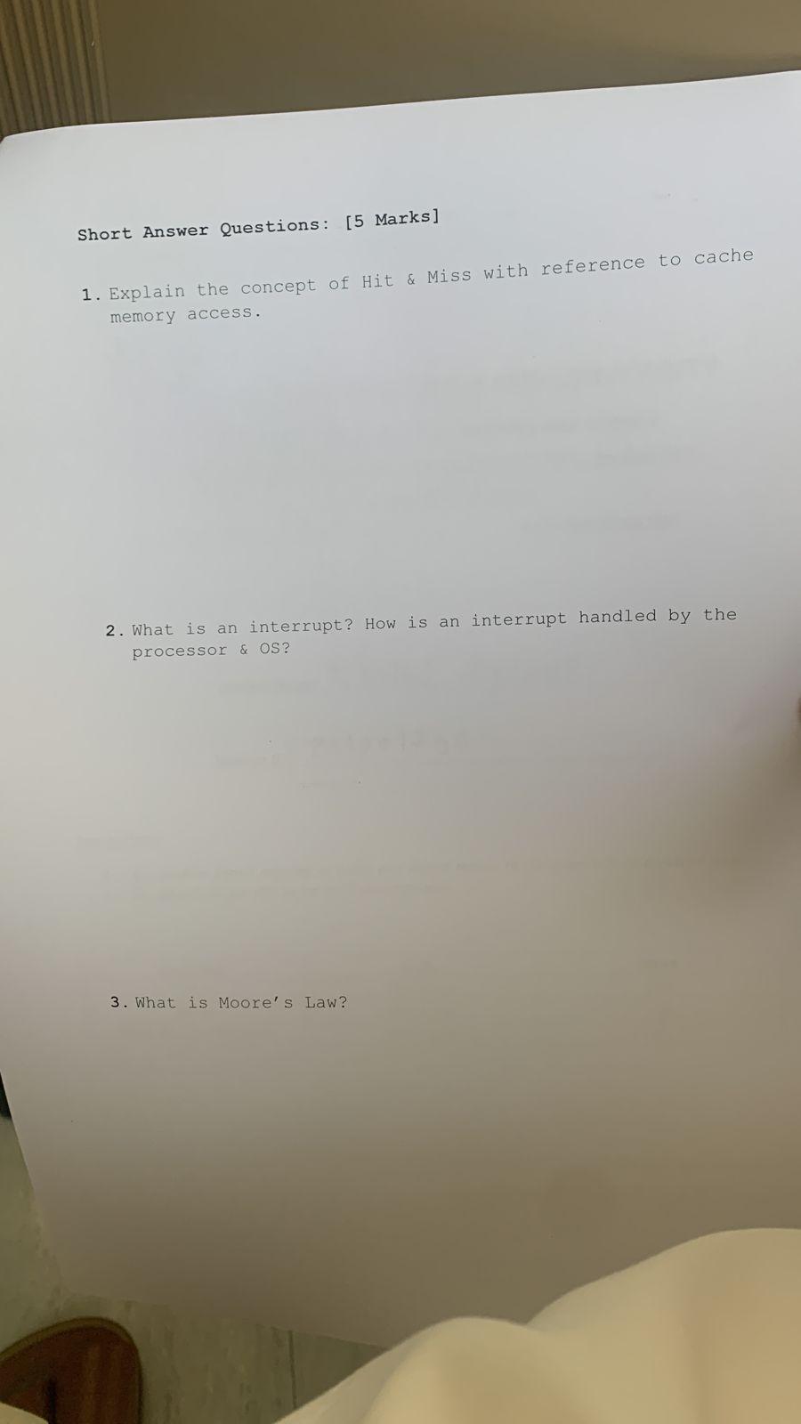 Solved 1. Explain the concept of Hit \& Miss with reference | Chegg.com