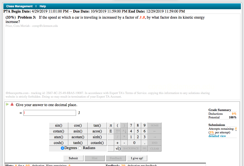 Solved Class Management | Help P7A Begin Date: 4/29/2019 | Chegg.com