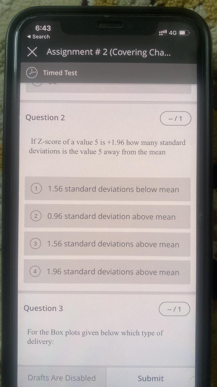 Solved Question 2If Z-score of a value 5 ﻿is +1.96 ﻿how many | Chegg.com