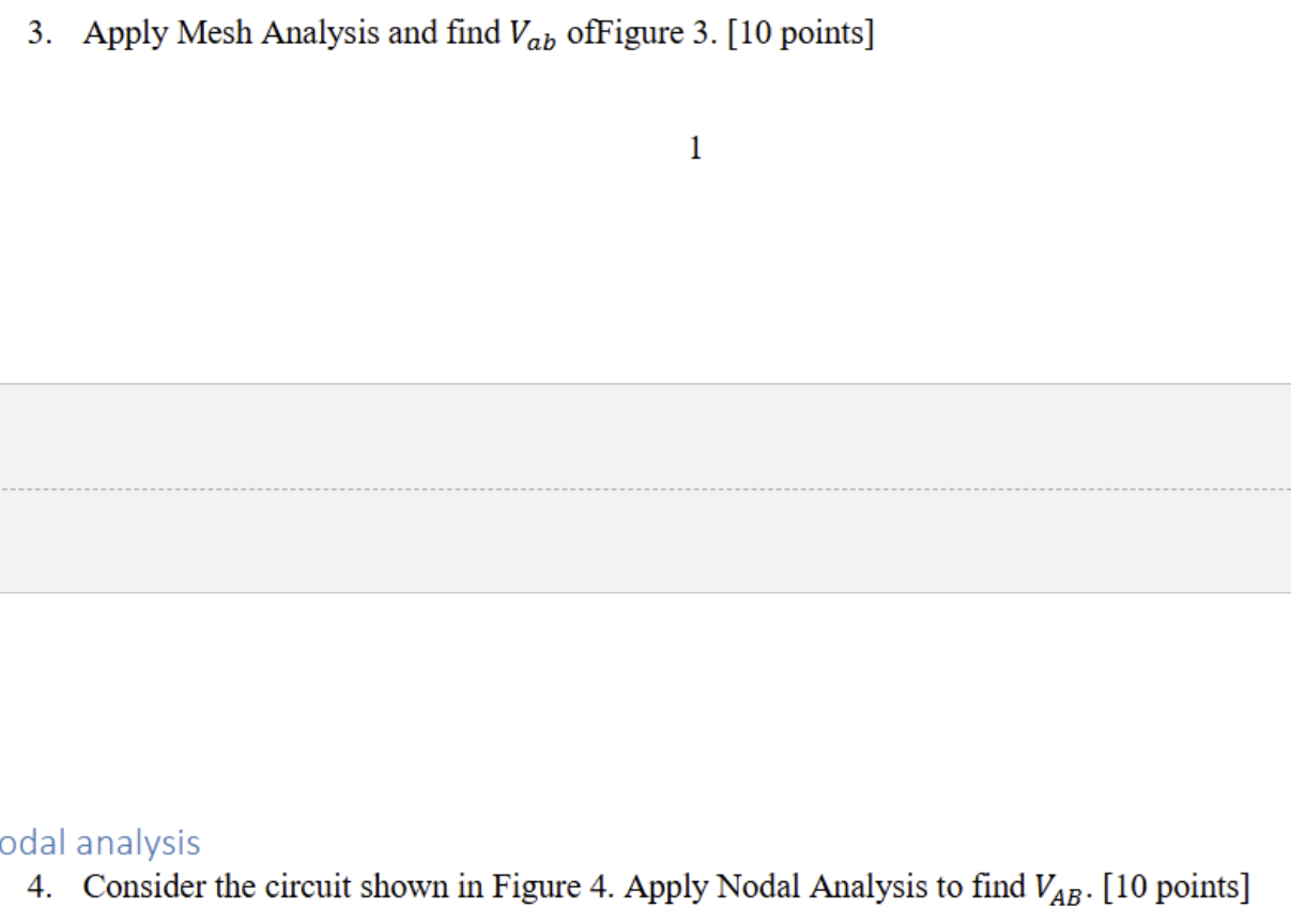 Solved Apply Mesh Analysis and find Vab of ﻿Figure | Chegg.com