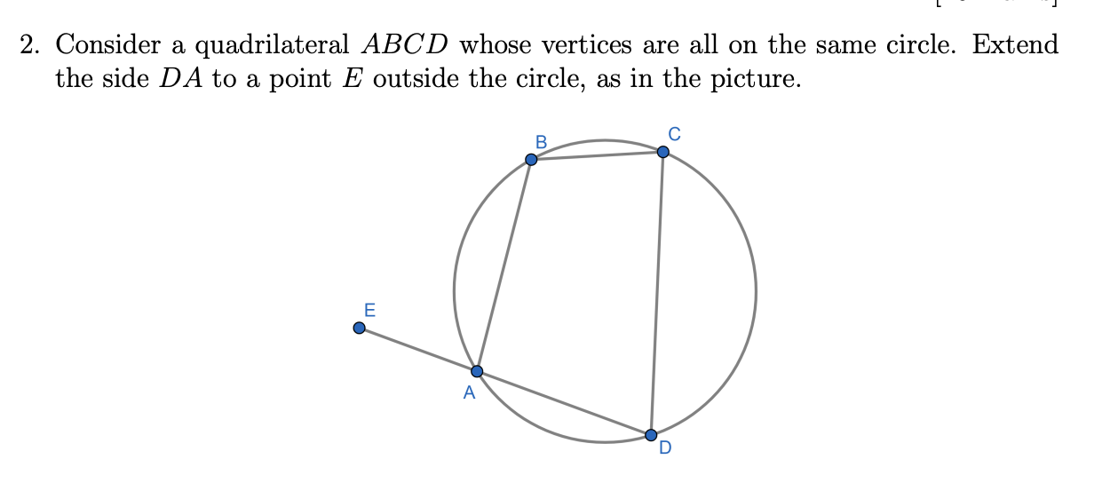 2. Consider a quadrilateral ABCD whose vertices are | Chegg.com