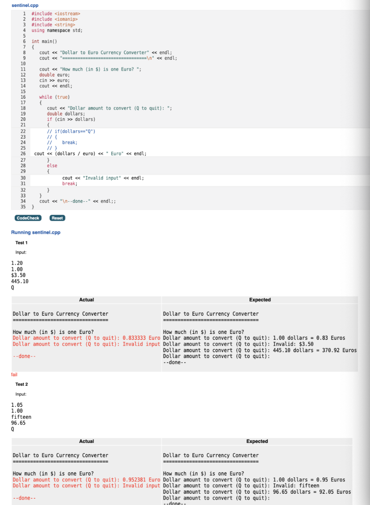 Solved sentinel.cpp | Chegg.com