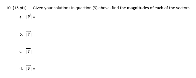 Solved 9. [15 pts] Consider the line segments connecting | Chegg.com