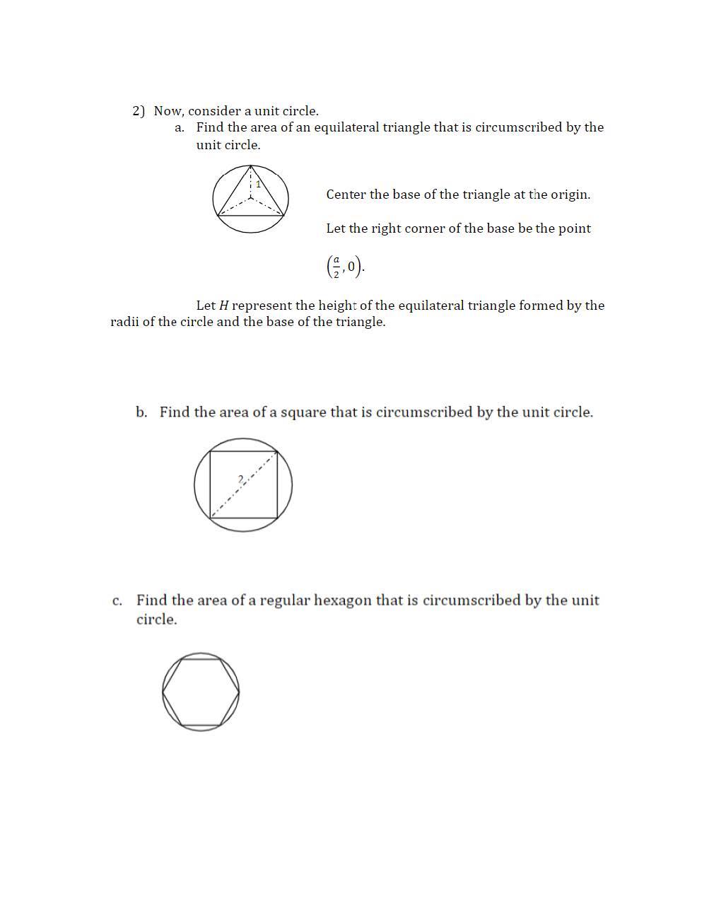 Solved 2. ﻿A B & C For B there is a 2 ﻿inscribed | Chegg.com