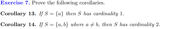 Solved Exercise 7. Prove the following corollaries. | Chegg.com
