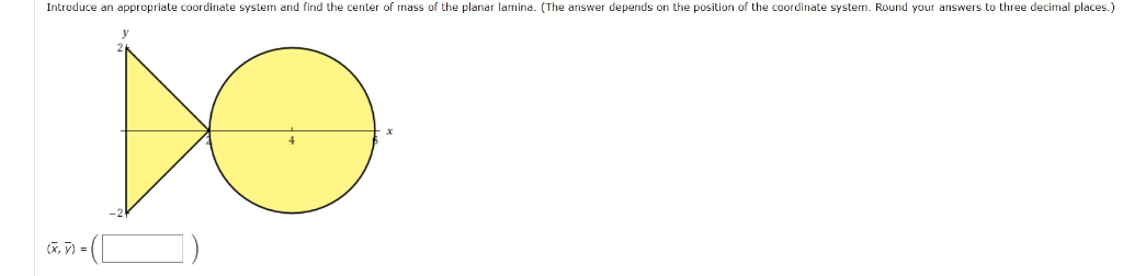 Solved the planar lamina. (The answer depends on the | Chegg.com