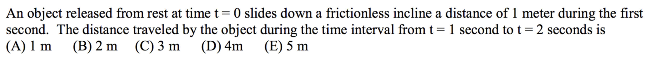 Solved An object released from rest at time t = 0 slides | Chegg.com