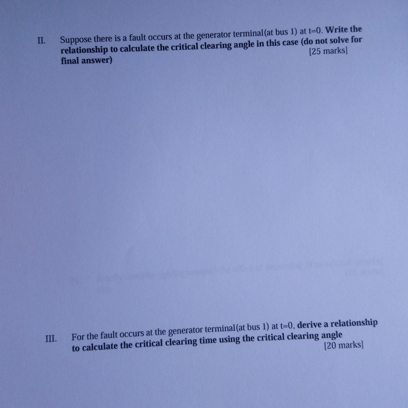Solved Part II A 60 Hz synchronous generator (classical | Chegg.com
