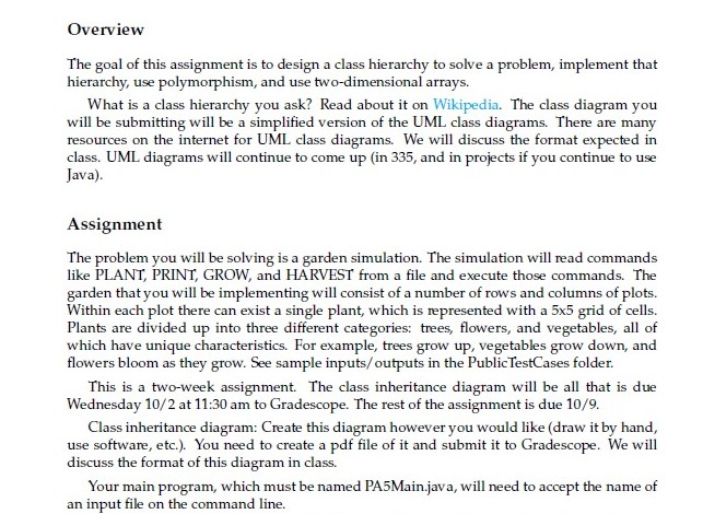 Overview The goal of this assignment is to design a | Chegg.com