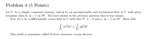 Solved Problem 4 (5 Points) Let V be a simply connected | Chegg.com