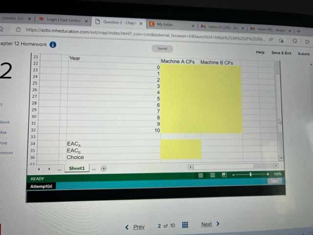 Solved ou are considering the purchase of one of two | Chegg.com