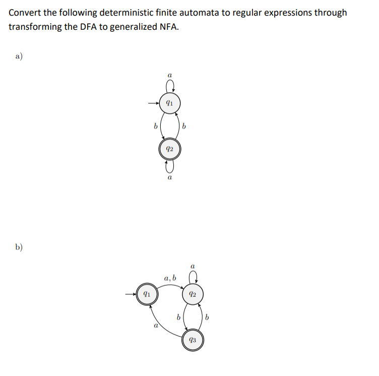 Solved Convert the following deterministic finite automata | Chegg.com