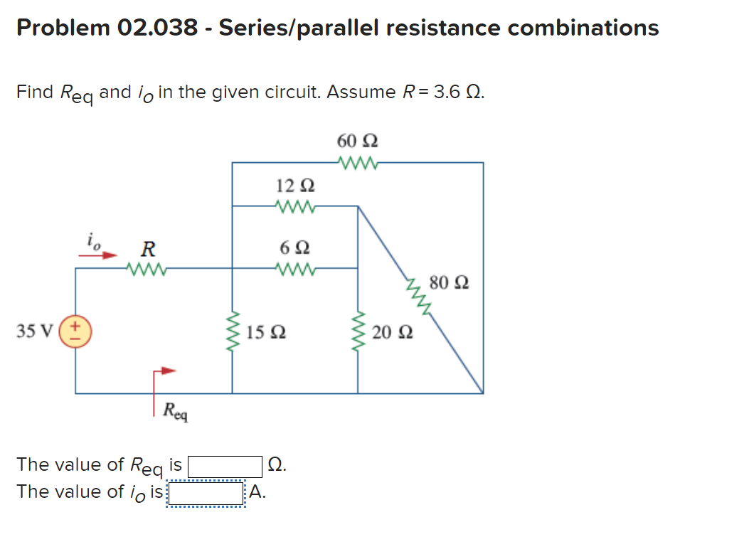 Solved Problem 02.038 - Series/parallel resistance | Chegg.com
