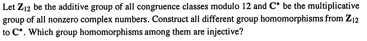 Solved Let Z12 be the additive group of all congruence | Chegg.com