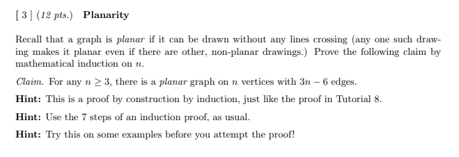Solved Please solve it using proof by construction by | Chegg.com